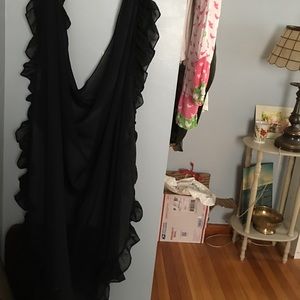 Swim | New Black Sheer Ruffled Cover Up Beach Bikini | Poshmark